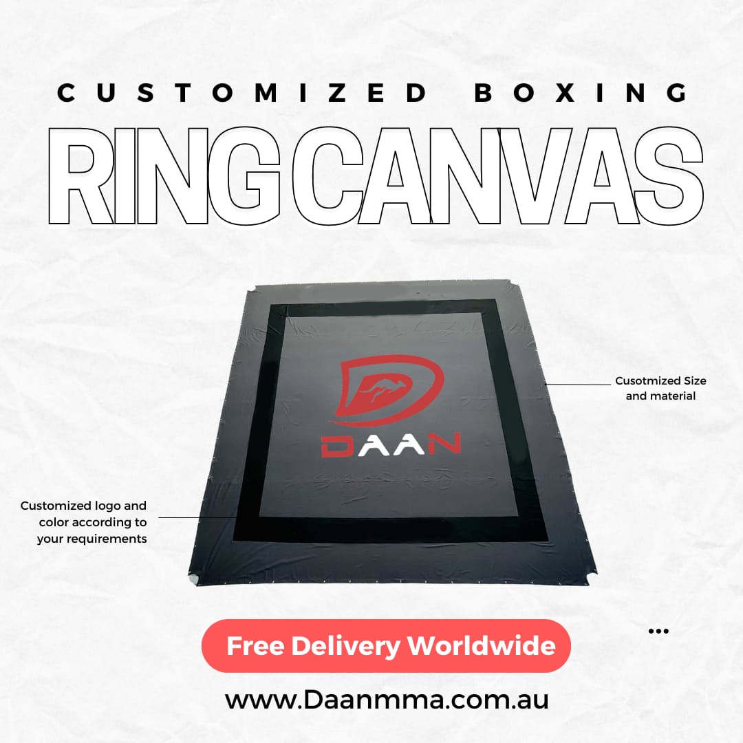 Customised Boxing Ring Canvas with Logo Printing - Daan MMA